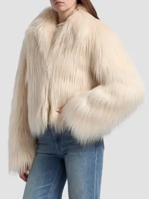 LoveShackFancy Fallon Faux-shearling Jacket