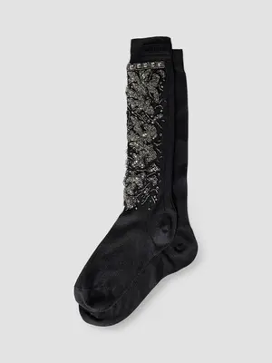Miu Miu Silk Socks - Grey