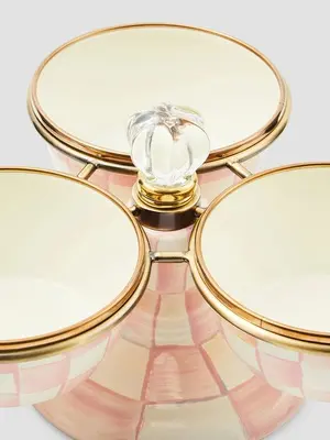 MACKENZIE-CHILDS Rosy Check Triplicity
