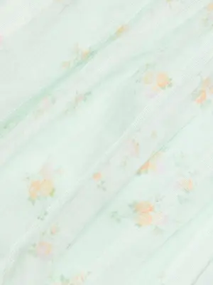 LoveShackFancy Lyssara Floral Cotton A-line Midi-dress