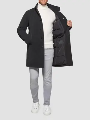 NORWEGIAN WOOL Slim-fit Longline Trench Coat