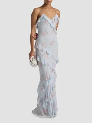 LoveShackFancy Rialto Floral Maxi Dress