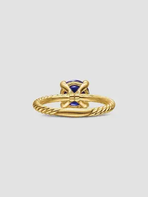 David Yurman Petite Chatelaine Ring In 18k Yellow - Iolite
