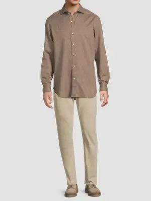 SARTORIO NAPOLI Classic Cotton Button-front Shirt