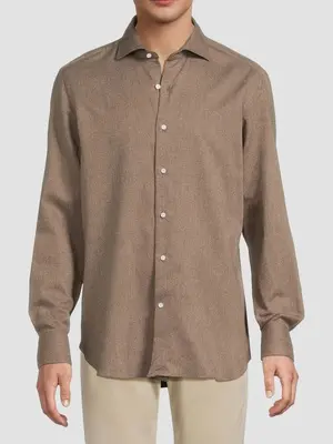 SARTORIO NAPOLI Classic Cotton Button-front Shirt
