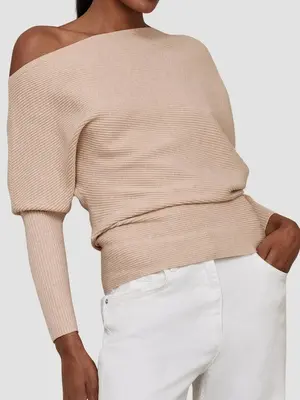 REISS Lorna Off-the-shoulder Sweater