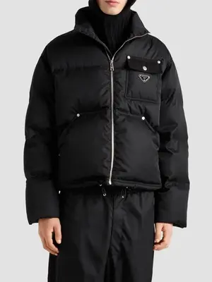 Prada Cropped Re-nylon Down Jacket