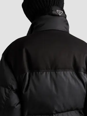 Prada Cropped Re-nylon Down Jacket