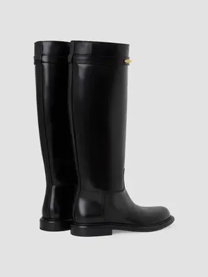 Givenchy Pinch Flat Boots In Leather