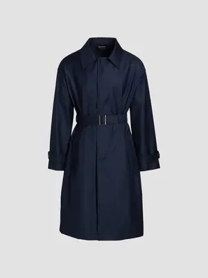 Emporio Armani Wool Belted Trench Coat