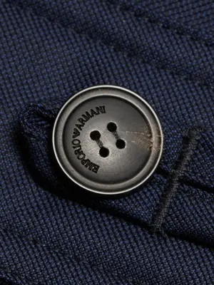 Emporio Armani Wool Belted Trench Coat