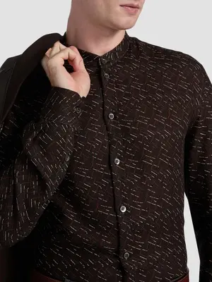 Emporio Armani Printed Button-front Sport Shirt
