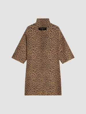 Givenchy Mini Dress In Leopard Jacquard