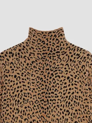 Givenchy Mini Dress In Leopard Jacquard