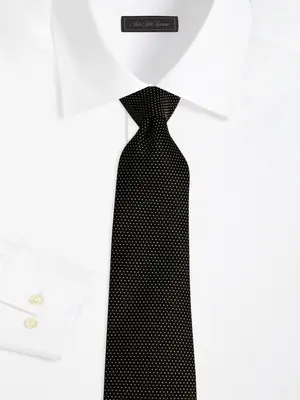Emporio Armani Pin-dot Silk-blend Tie