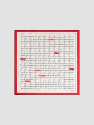 Givenchy Square In Silk Red