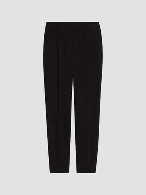 Max Mara Straight Fit Cady Trousers - Black