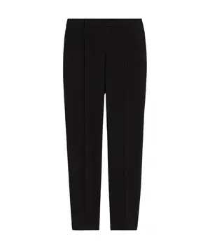 Max Mara Straight Fit Cady Trousers - Black