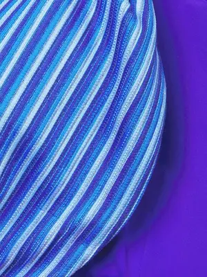 MILLY Striped Knot Bandeau Bikini Top