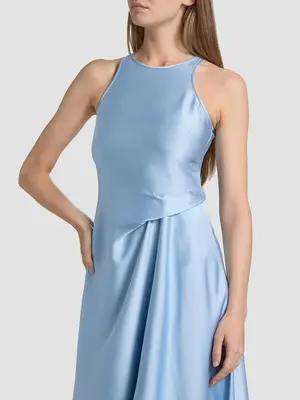 REISS Micah Bias Drape Midi-dress