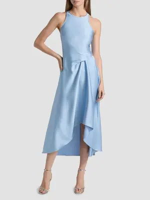 REISS Micah Bias Drape Midi-dress