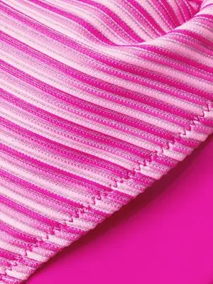 MILLY Stripe Triangle Bikini Top