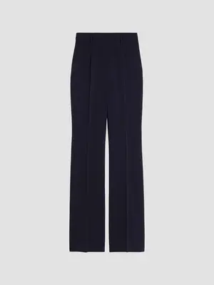 Max Mara Flared Cady Trousers - Navy