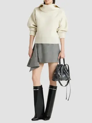 Givenchy Slashed Sweater In Wool And Cashmere