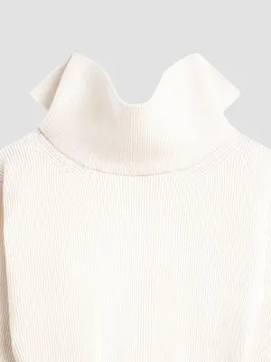 Givenchy Slashed Sweater In Wool And Cashmere