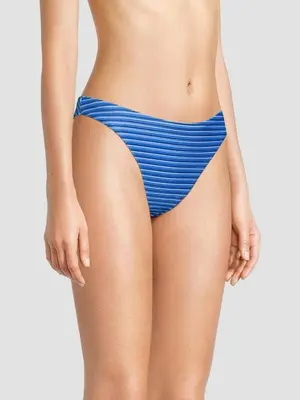 MILLY Margot Striped Bikini Bottom