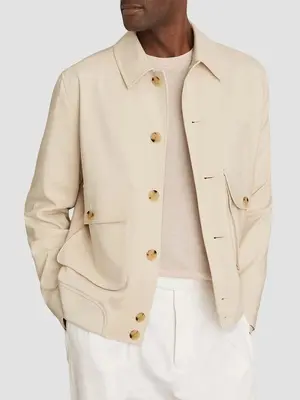 REISS Barry Short Jersey Jacket