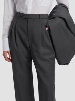Ronny Kobo Soprano Wool-blend Pants - Dark Grey