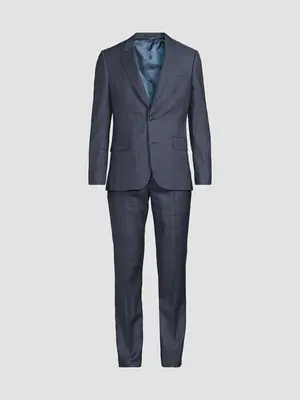Paul Smith Soho Check Wool Suit - Navy