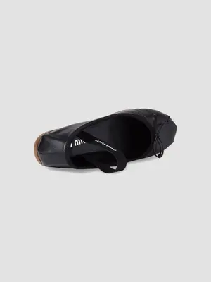 Miu Miu Leather Ballerinas