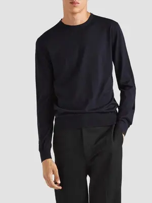 Prada Superfine Wool Crewneck Sweater