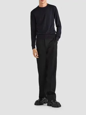 Prada Superfine Wool Crewneck Sweater