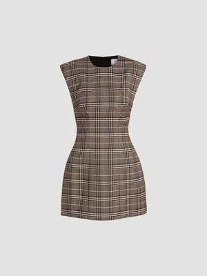 Ronny Kobo Wolverton Plaid Minidress