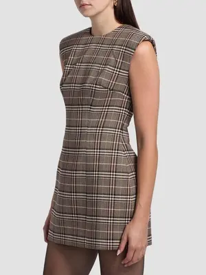 Ronny Kobo Wolverton Plaid Minidress