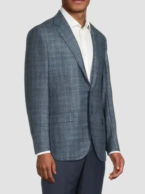 SARTORIO NAPOLI Plaid Wool-silk Jacket
