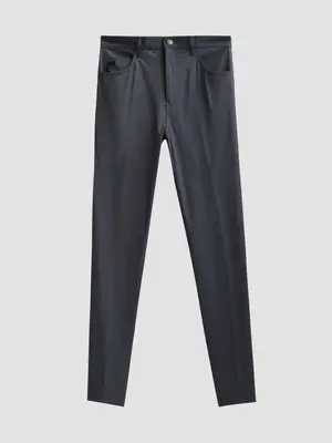 Emporio Armani Tech Stretch 5-pocket Pants - Solid Medium Blue