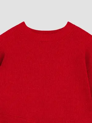 Givenchy Asymmetric Sweater In Wool And Cashmere - Red