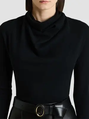 Givenchy Draped Sweater In Wool