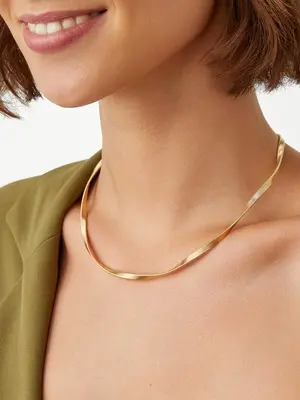Marco Bicego Marrakech 18k Yellow Twisted Chain Necklace/16.5