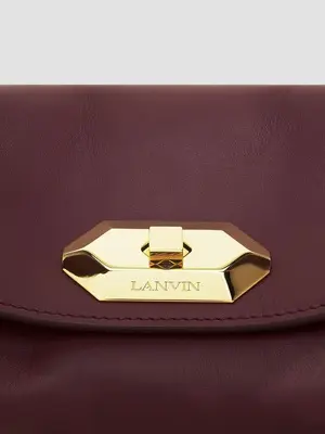LANVIN Compagnon Asymmetrical Crossbody Bag In Leather