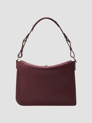LANVIN Compagnon Asymmetrical Crossbody Bag In Leather