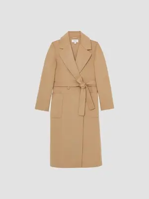 REISS Lucia Double-breasted Blindseam Coat