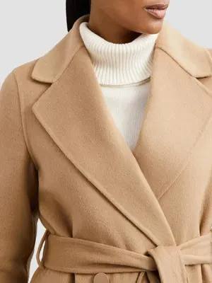 REISS Lucia Double-breasted Blindseam Coat