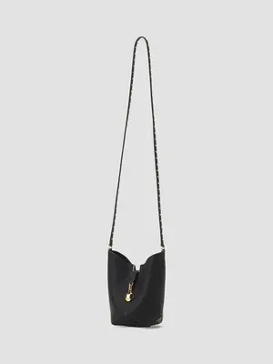 LANVIN Catch Nano Leather Bucket Bag