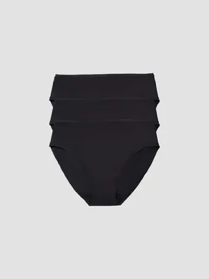 Natori Bliss Bare Cotton Hipster 3-pack - Black