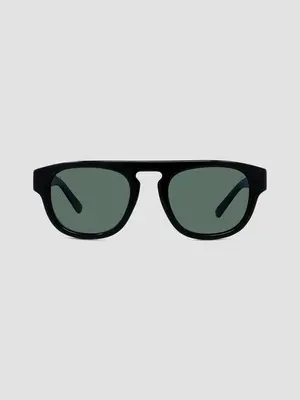 Vuarnet Belvedere 0552mm Geometric Sunglasses - Black